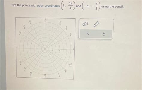 solved plot the points with polar coordinates 3 45π and
