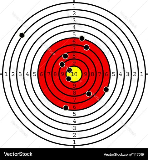 Shooting Target Royalty Free Vector Image VectorStock