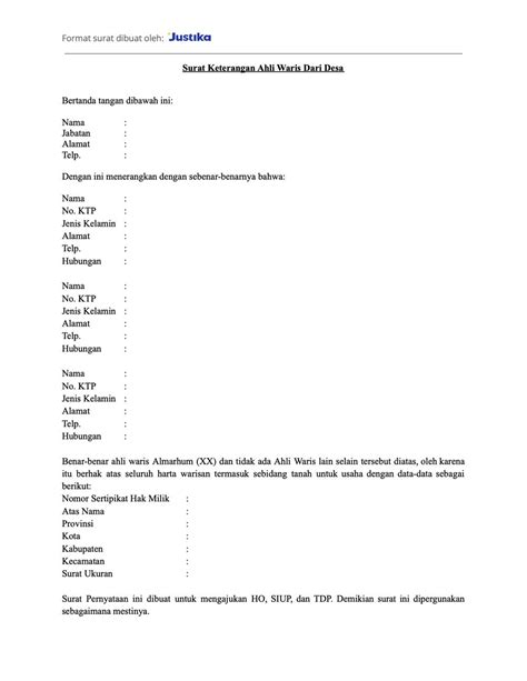 Langkah Langkah Mengurus Surat Keterangan Ahli Waris