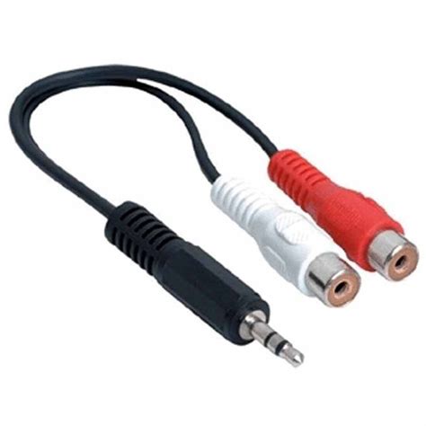 3 5mm Stereo Male Plug To Dual 2 RCA Female Jack Audio Adapter Y Cable