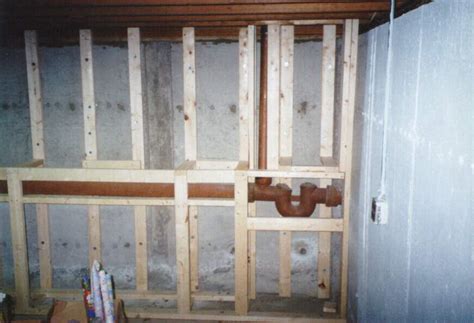 Framing Basement Walls Around Pipes Openbasement