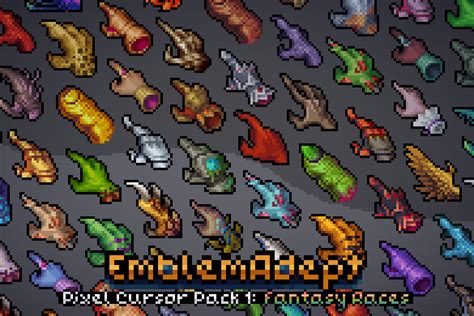 Pixel Cursor Pack Fantasy Races D Icons Unity Asset Store