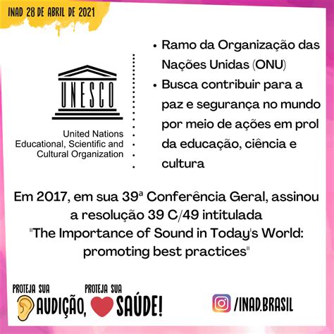 O que é o Ano Internacional do Som INAD Brasil Dia Internacional