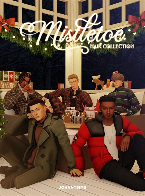 Mistletoe Collection JohnnySims On Patreon Sims 4 Men Clothing Sims