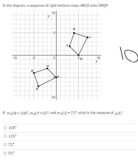 solved in the diagram a sequence of rigid motions maps abcd