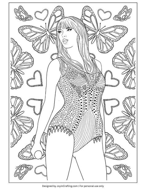 A Girl With Butterflies On Her Head And Chest In The Middle Of A