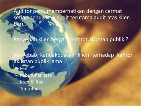 Bab Penerimaan Penugasan Dan Perencanaan Audit Ppt