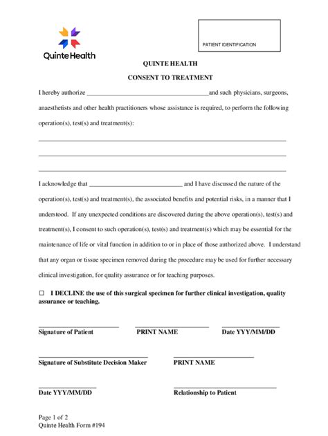 Fillable Online Consent Forms Fax Email Print PdfFiller