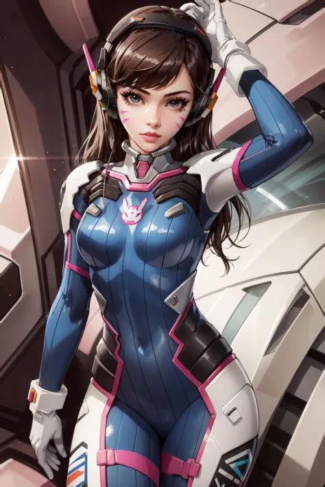 Dvaover 1girl Solo Dva Overwatch Breasts Seaart Ai