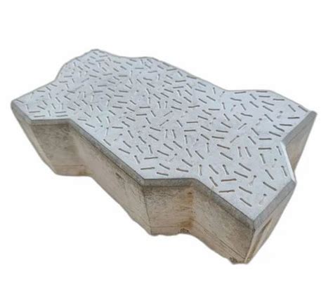 Concrete Outdoor Grey Zig Zag Interlocking Paver Blocks For Flooring