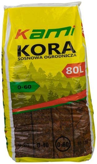 KORA IGLASTA SOSNOWA OZDOBNA GRUBA OGRODOWA FRAKCJA DO 60MM 80L KOR