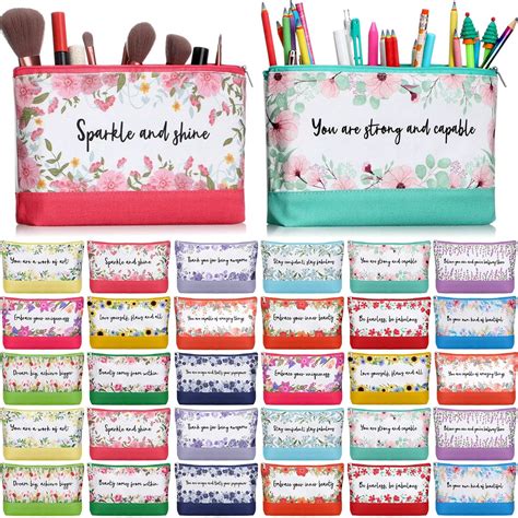 Amazon Silkfly Pcs Cotton Canvas Makeup Bags Bulk Canvas