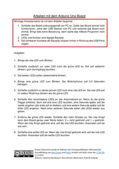 Fobizz Unterrichtsmaterial Programmierung Von Einem Arduinoboard