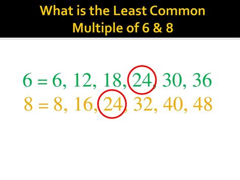 least common multiple determine greatest common factors and least common multiples use common