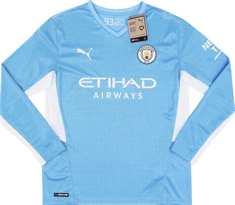 2021 22 Manchester City Home L S Shirt