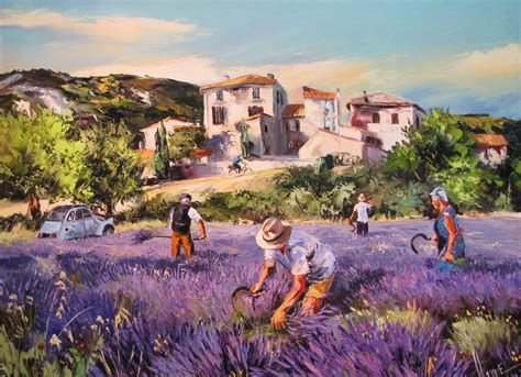 GUILLAUME Peinture Au Couteau Guillaume Jean Marc Peintre Provence