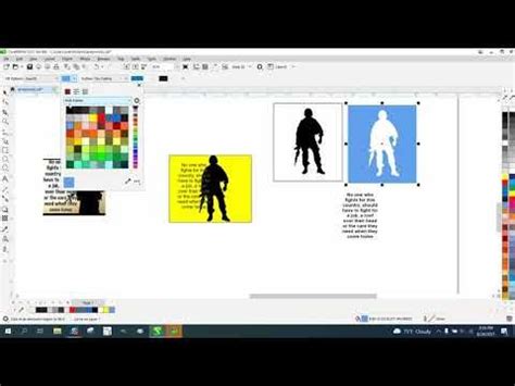 Corel Draw Tips Tricks Text And Or Words Inside A Silhouette