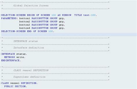 the world of sap abap sample codes