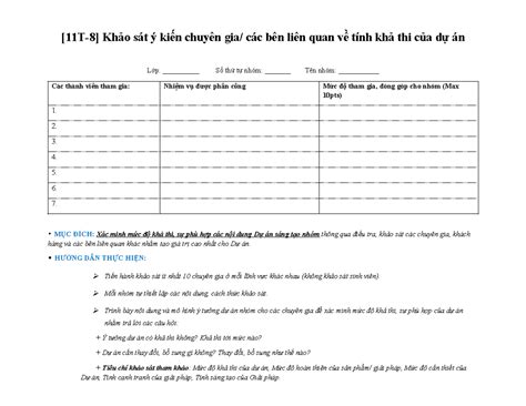 14 11T 8 Khao Sat Y Kien Chuyen Gia Cac Ben Lien Quan Ve Tinh Kha