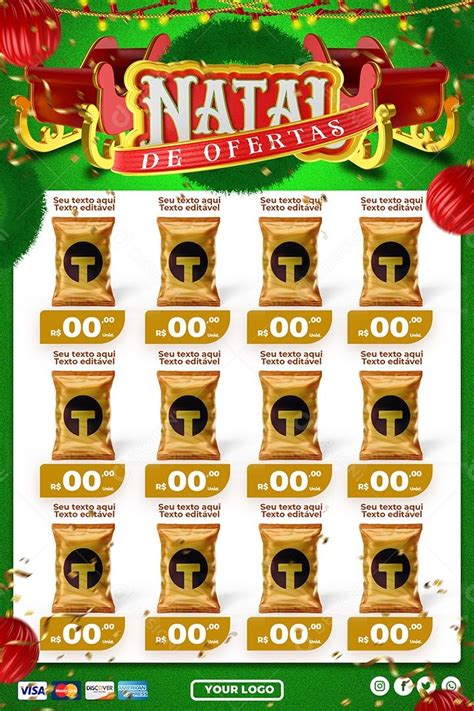 Encarte Natal de Ofertas Social Media PSD Editável zip Encarte