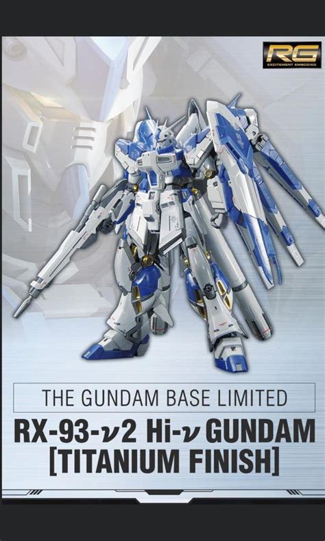Rg Hi Nu Gundam Titanium Finish Carousell