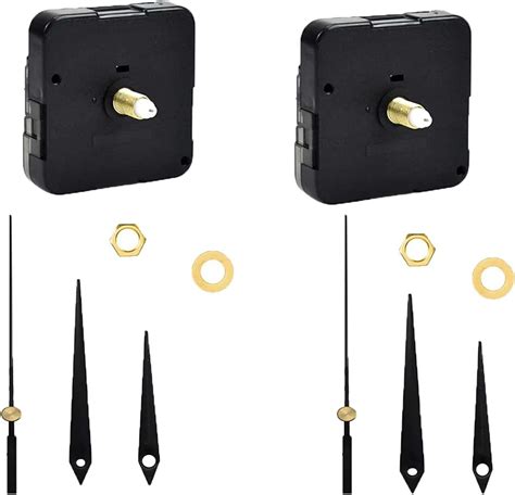 YIPUETERNITY 2pcs Mécanismes D horloge à Piles Arbre Long Mécanisme