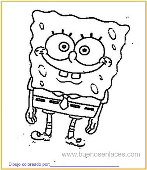 Dibujo De Bob Esponja Para Colorear E Imprimir