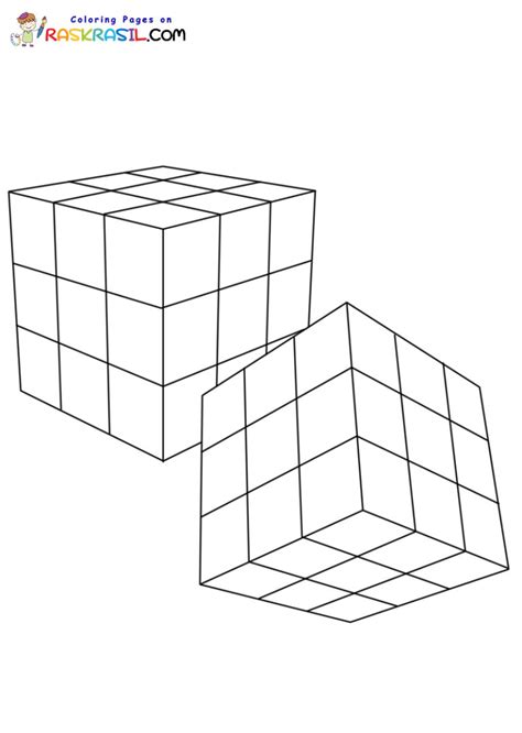 Rubiks Cube Coloring Pages