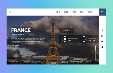 Travel Tour Guide Website UI DESIGN Figma Community