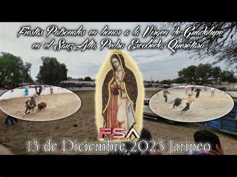 13 De Diciembre 2023 Fiestas Patronales En El Sauz Alto Pedro