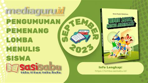 Pengumuman Pemenang Lomba Menulis Siswa September