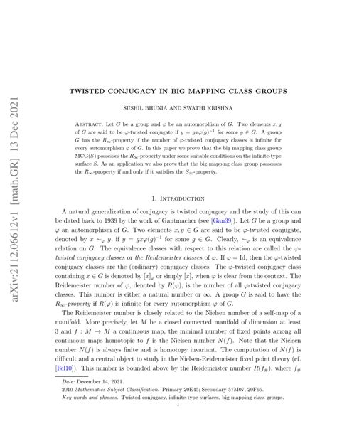 pdf twisted conjugacy in big mapping class groups