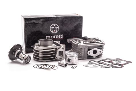 Cylinder tłok głowica Moretti 4T 80 cm3 GY6 139QMB