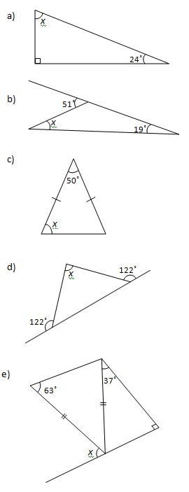 angles of triangles worksheet answers