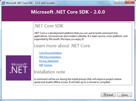 Asp Net Core Environment Setup