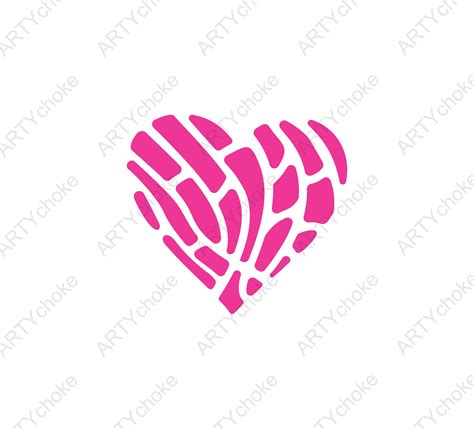 Concha Pan Heart Files Prepared For Cricut SVG Clip Art Etsy Ireland