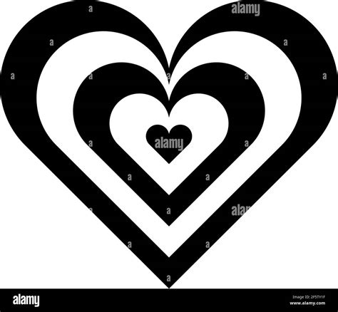 Vektor Der Herzform Herz Symbol Herz Illustration Stock Vektor