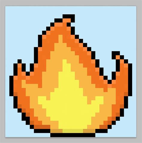 How To Make Pixel Art Fire Mega Voxels