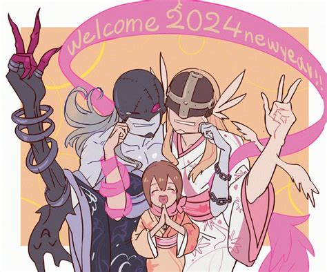 Yagami Hikari Angewomon And Ladydevimon Digimon And More Drawn By