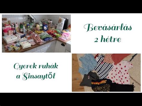K T Heti Bev S Rl S Nagycsal Dunknak Metro S Sinsay Haul Youtube