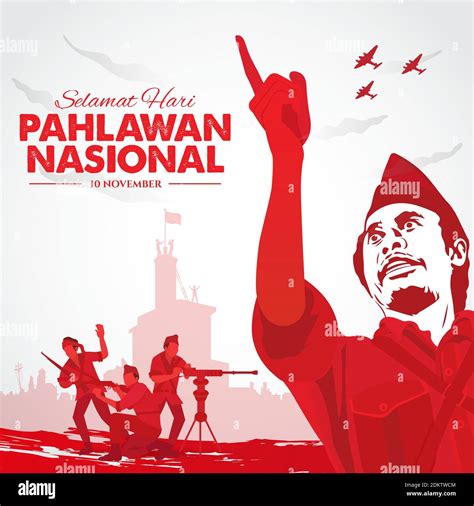 Selamat Hari Pahlawan Nasional Translation Happy Indonesian National