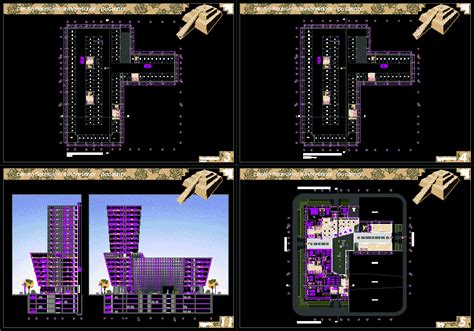 Edificio De Oficinas En AutoCAD Librería CAD