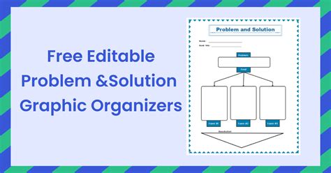Problem And Solution Graphic Organizer Nd Grade