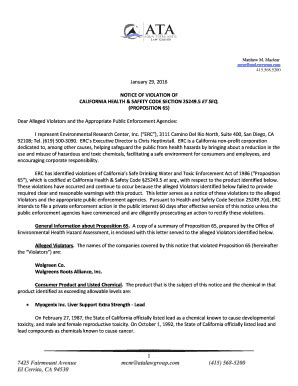 Fillable Online Oag Ca Erc Letterhead Attorney General State Of