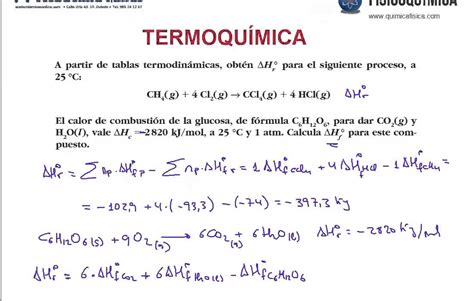 20 Termoquímica Calcular entalpías de reacción y formación YouTube