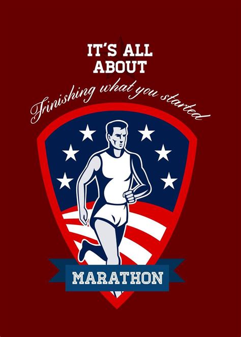 Marathon Runnings Posters Clip Art Library