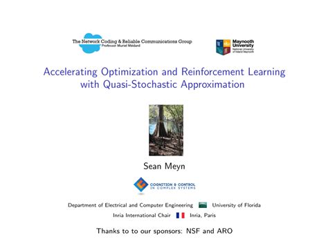 pdf accelerating optimization and reinforcement learning with quasi stochastic approximation