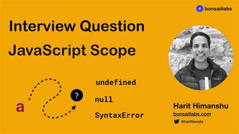 interview question javascript scope and const keyword youtube