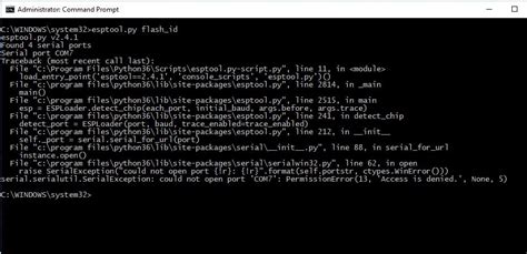 Esptool Py Not Connecting To Nodemcu On Windows Issue