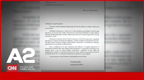 Macron letër Vjosa Osmanit Organizoni zgjedhje të reja lokale në veri